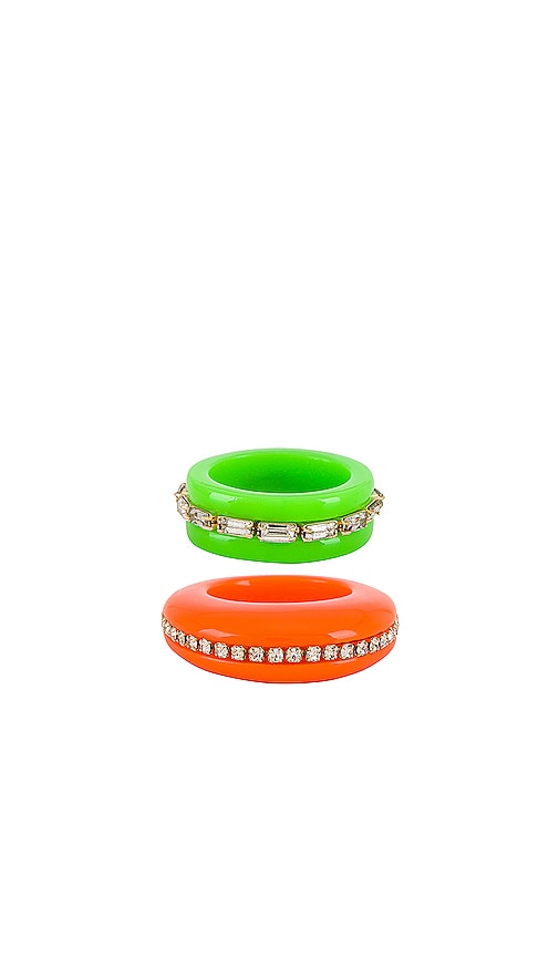 Ettika Diamond Ring Set in Multi | REVOLVE