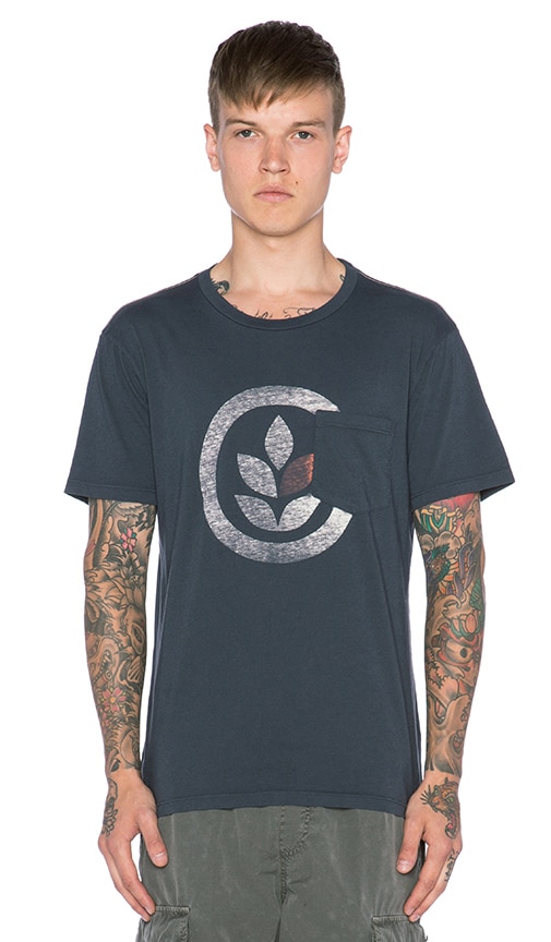 EVER Push-Thru Logo in Dark Blue & Putty | REVOLVE