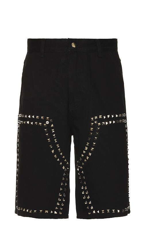 Funeral Apparel Studded Short in Black | REVOLVE