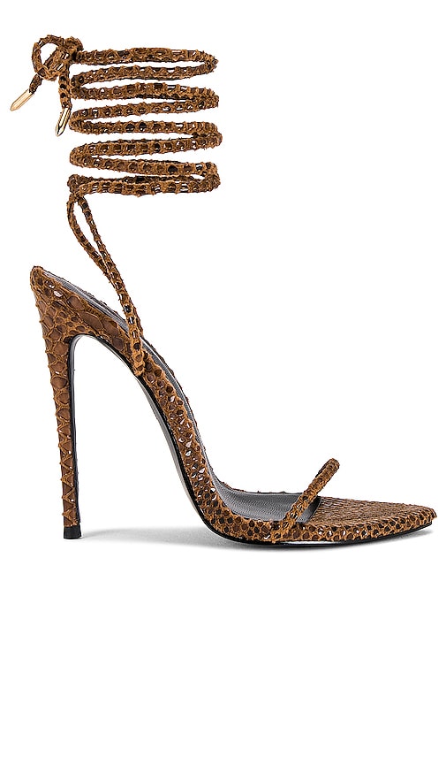 FEMME LA Luce Minimale Sandal in Coco Python | REVOLVE