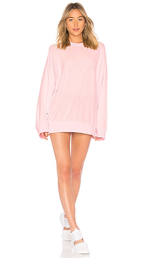 Fenty by Puma Crew Neck Pullover in Pink Lady | REVOLVE