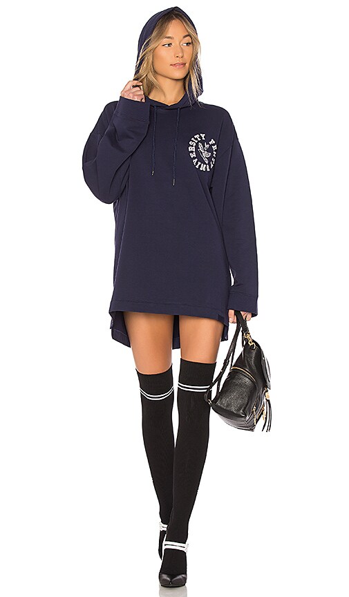 Fenty by Puma Back Lacing Hoodie in Evening Blue | REVOLVE