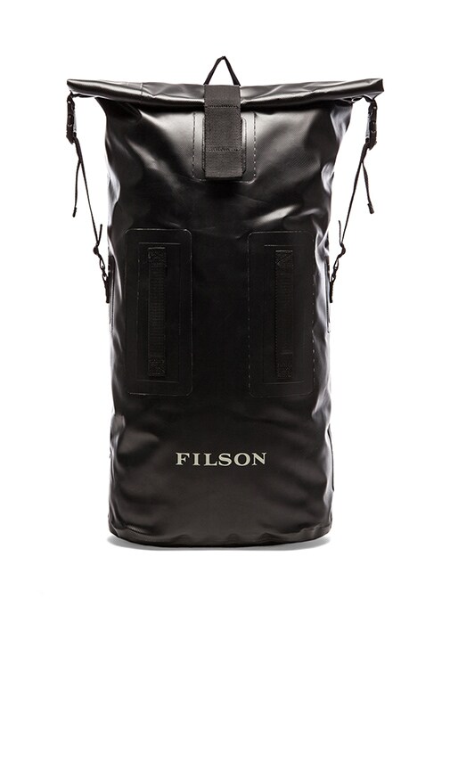Filson Dry Duffle Backpack in Black | REVOLVE