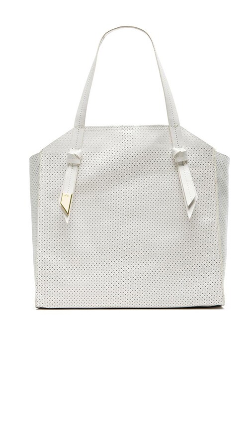 Foley + Corinna Tye Tote in White Perf | REVOLVE
