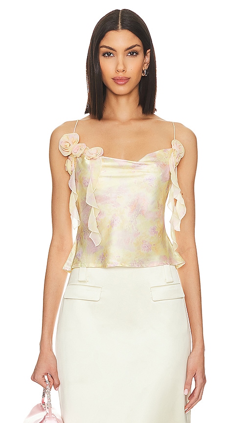 For Love & Lemons Amora Top in Yellow | REVOLVE