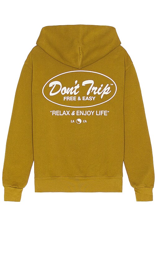 Free & Easy Oval Heavy Fleece Hoodie in Vintage Olive | REVOLVE