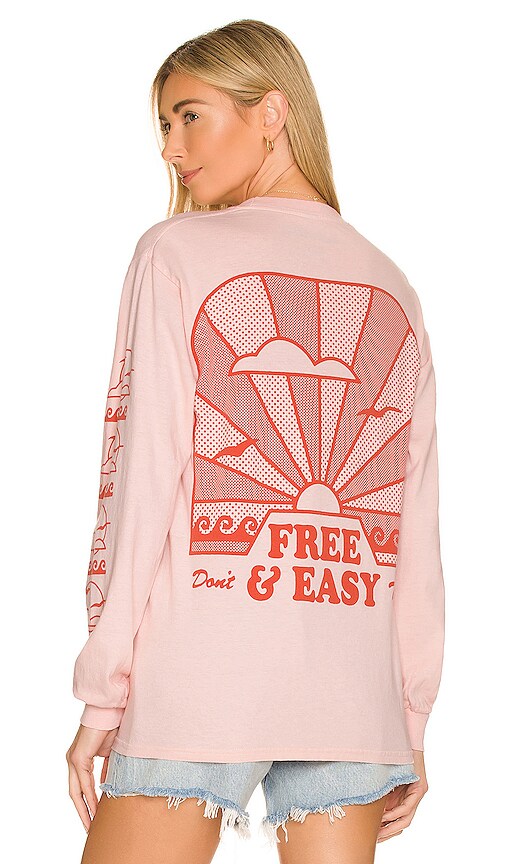 Free & Easy LS Tee in Pink | REVOLVE