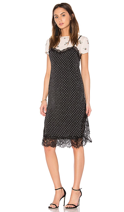 Free People Margot 2FR Slip Dress in Black Combo | REVOLVE