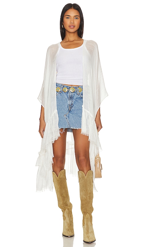 Kimonos & Wrap| Long, White Maxi Kimonos