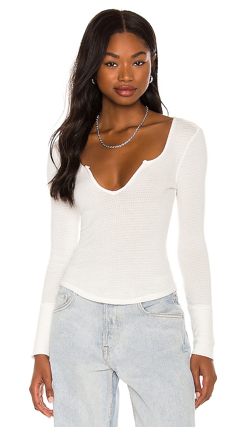 Free People Ciara Layering Top in Ivory | REVOLVE