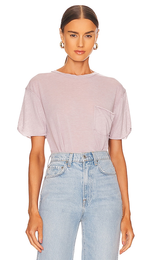 Free People Vella Tee in Silver Lining | REVOLVE