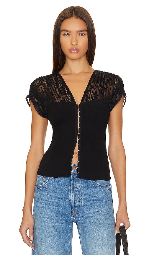 Free People x Revolve Rumor Has It Top in Black | REVOLVE