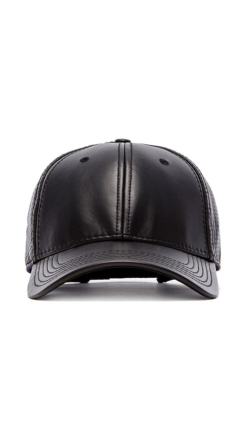 Gents Co. Luxe Suede Perforated Back Cap in Black | REVOLVE