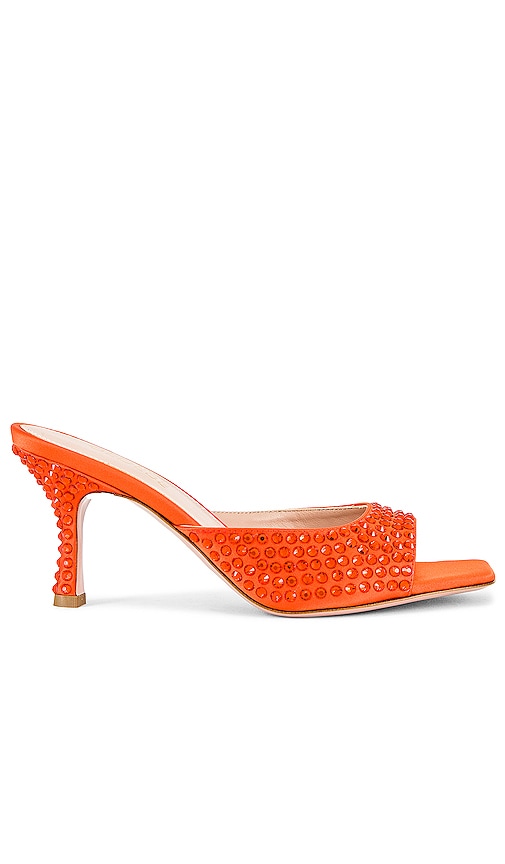 GEDEBE Dita Mule in Orange & Crystal Hyacinth | REVOLVE