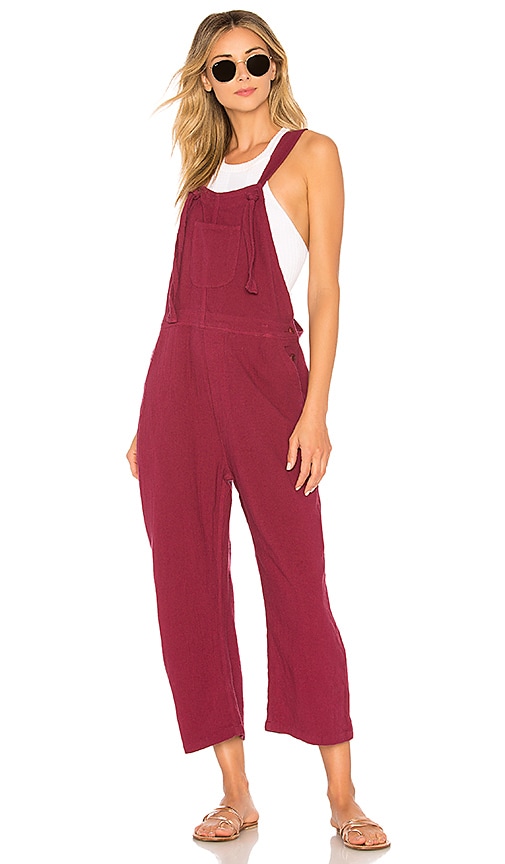 The Great The Easy Overall in Maroon | REVOLVE