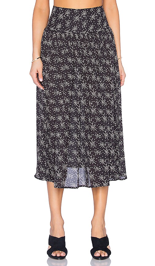 The Great The Tea Length Opera Skirt in Wish Weed Floral Print | REVOLVE