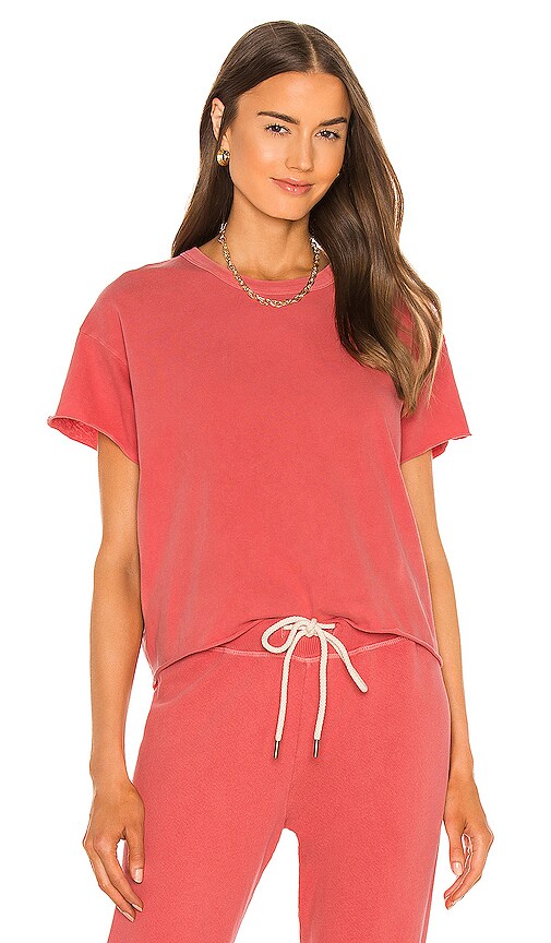 The Great The Crop Tee in Coral | REVOLVE