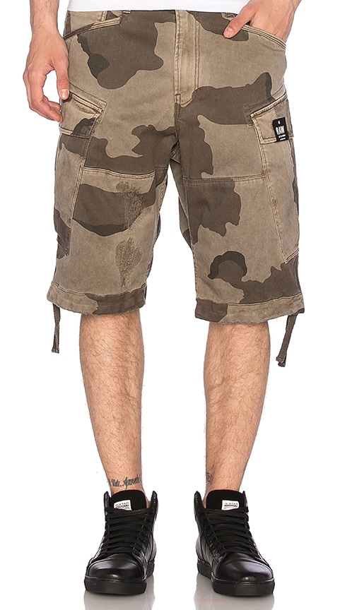 G-Star Rovic Loose Shorts in Khaki & Oak | REVOLVE