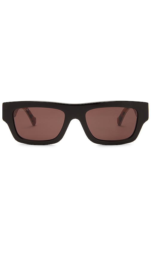 Gucci GG1301S Sunglass in Black & Brown | REVOLVE