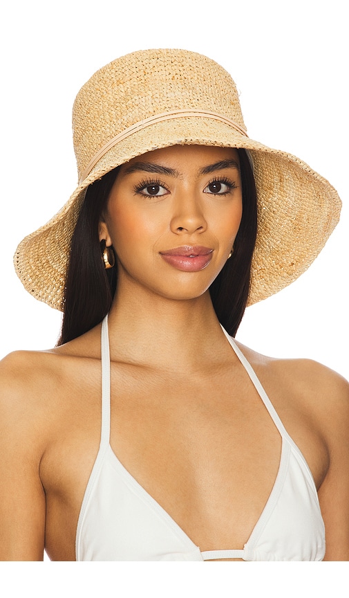 Hat Attack Betty Crochet Bucket Hat in Natural | REVOLVE