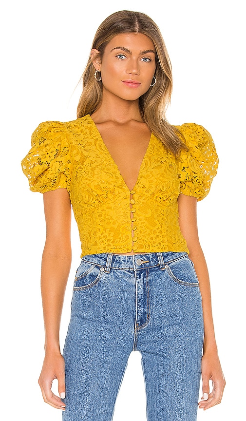 House of Harlow 1960 x REVOLVE Juliette Top in Yellow | REVOLVE