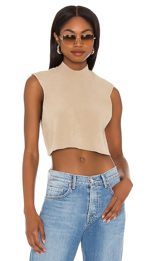 House of Harlow 1960 x REVOLVE Eliza Knit Muscle Tee in Natural | REVOLVE
