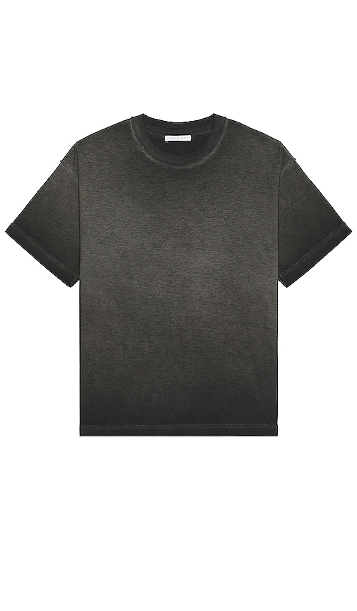 JOHN ELLIOTT Phoenix Oil Wash Cropped Tee in Black | REVOLVE