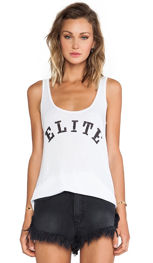 Junk Food Elite Tank in Electric White | REVOLVE