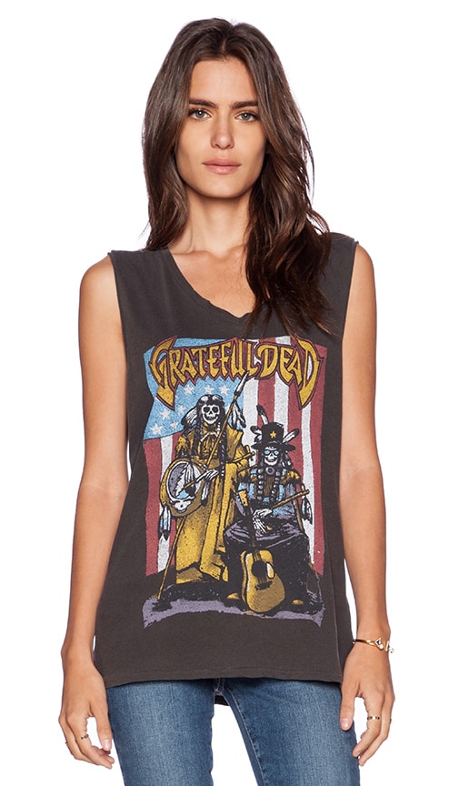 Junk Food Grateful Dead La Mer Muscle Tank in Jet Black | REVOLVE