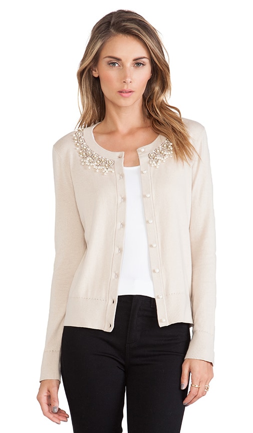 kate spade new york Macie Cardigan in Deco Beige | REVOLVE