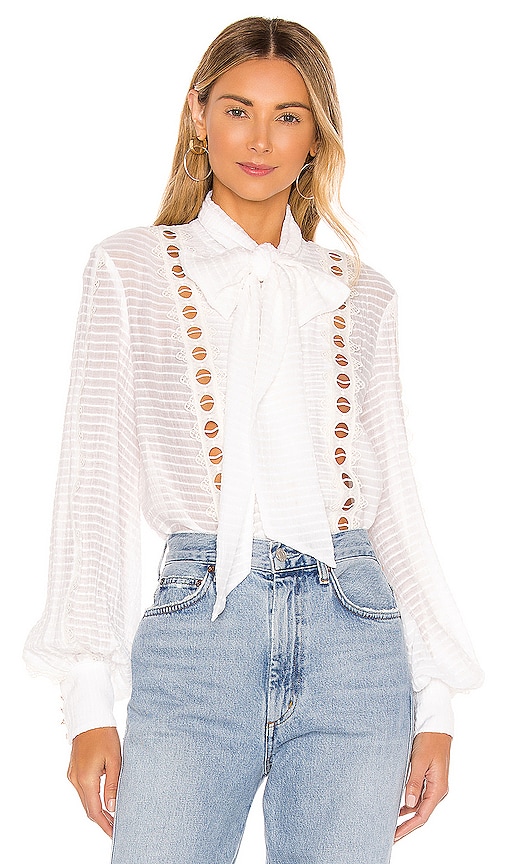 keepsake New Look Long Sleeve Top in Porcelain | REVOLVE