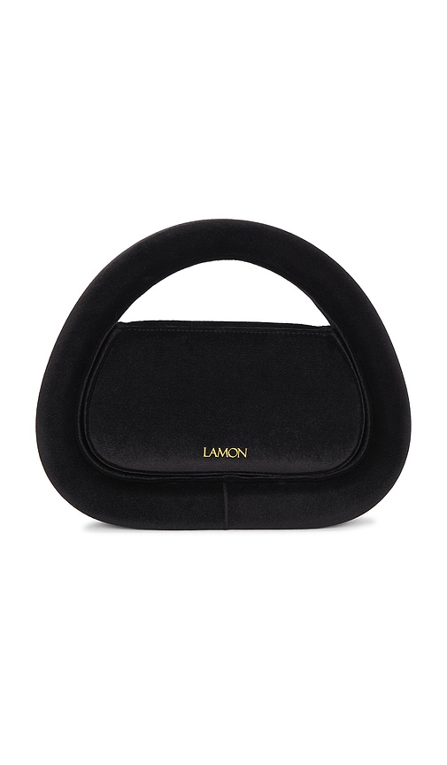 Leslie Amon Click Clack Bag in Black Velvet | REVOLVE