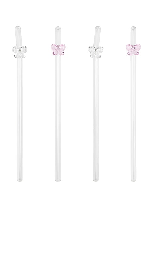 Lepel Club Set Of Bow Straws | REVOLVE