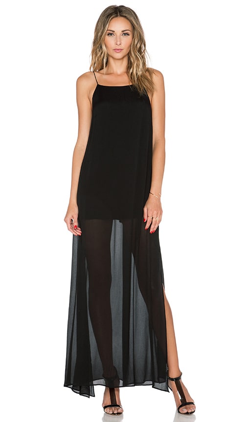 Line & Dot Rebel Sheer Maxi Dress in Black | REVOLVE