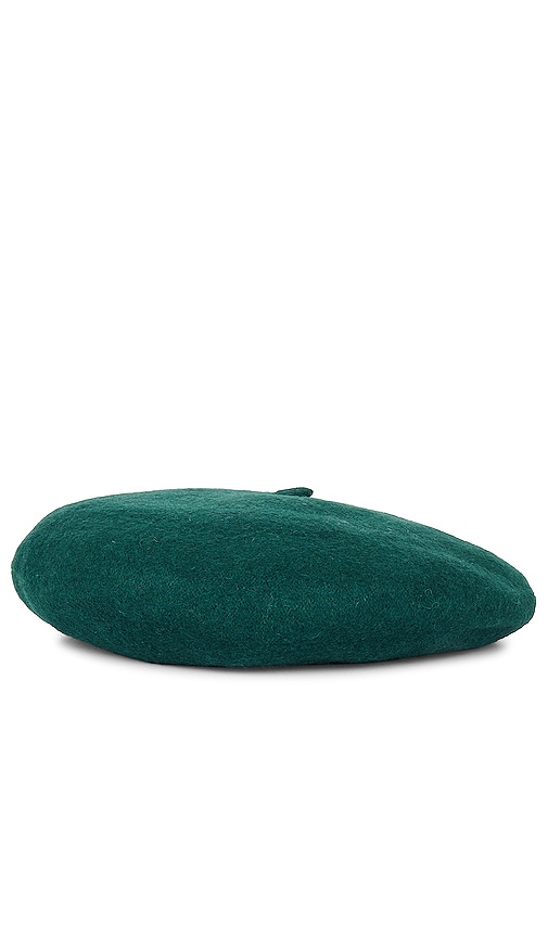 Lele Sadoughi Wool Felt Beret in Emerald | REVOLVE