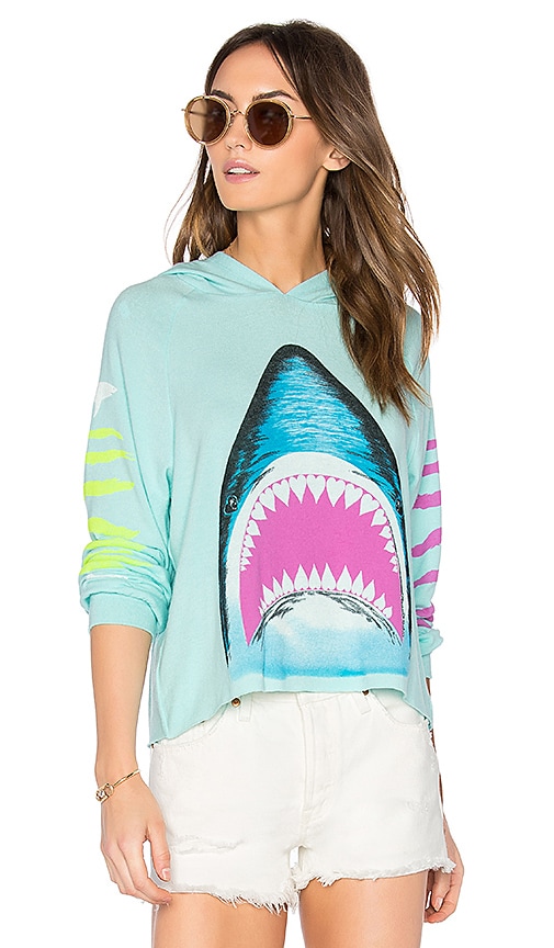 Lauren Moshi Oceana Bright Shark Pullover in Mint | REVOLVE