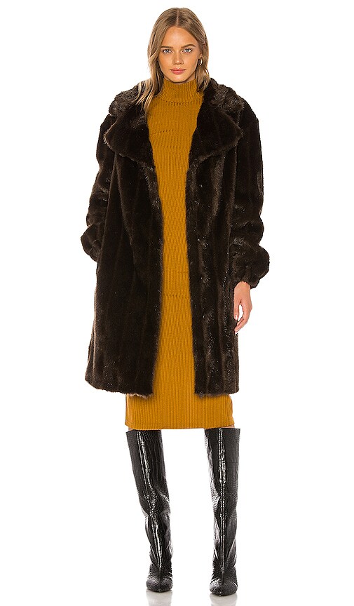 LPA Edwina Coat in Mink Brown | REVOLVE