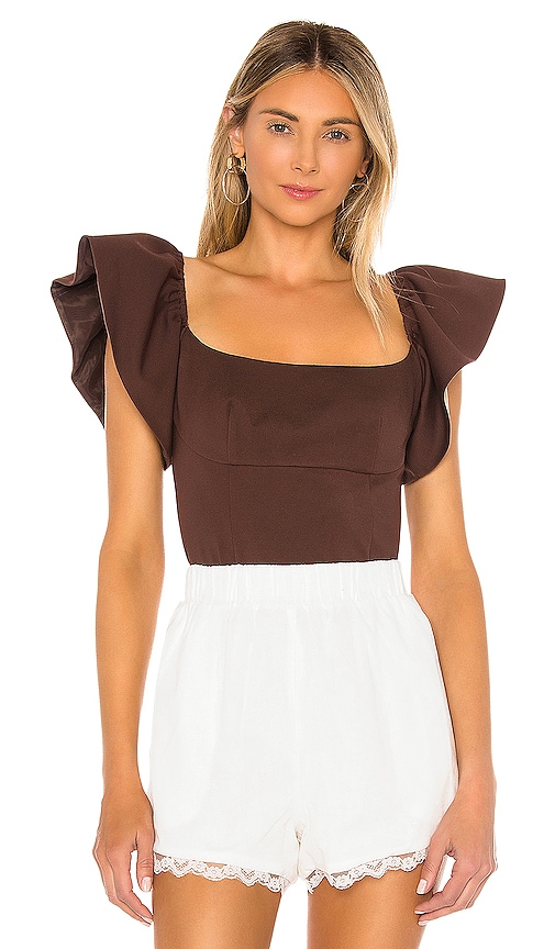 LPA Rowan Top in Espresso | REVOLVE