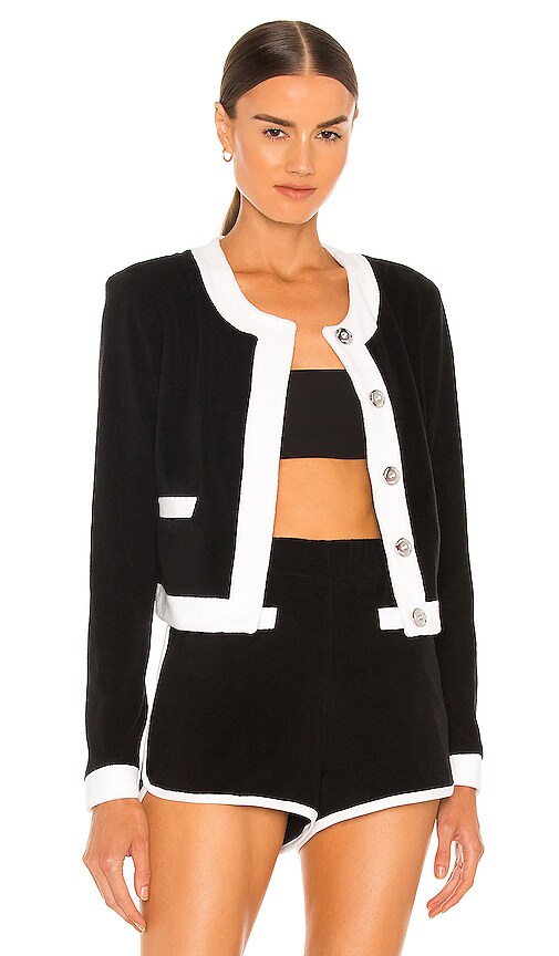Le Superbe Beachy Keen Jacket in Beachy Keen Black & White | REVOLVE