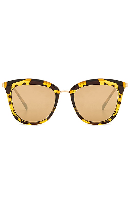 Le Specs Caliente in Syrup Tort & Copper Mirror | REVOLVE