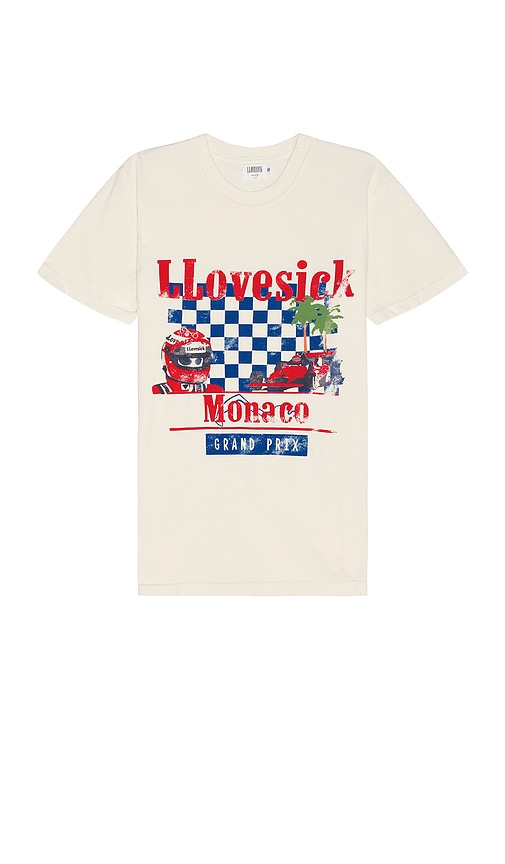 LLOVESICK Monaco Grand Prix Tee in Red & Blue | REVOLVE