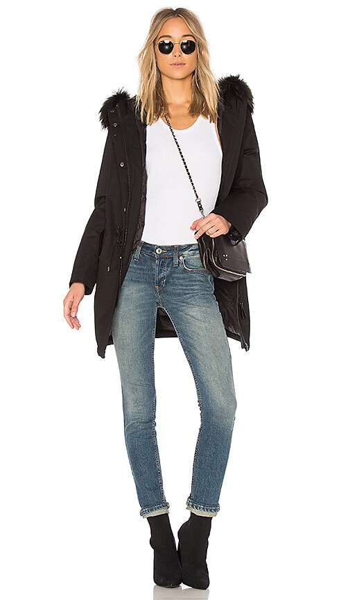 Mackage Rena Parka in Black & Army | REVOLVE