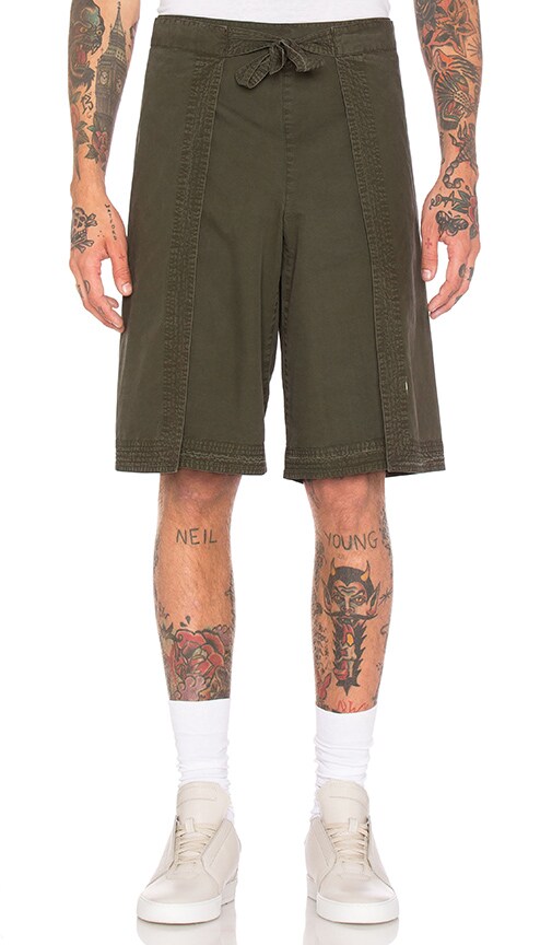 Maharishi Hakama Shorts in Maha Olive | REVOLVE