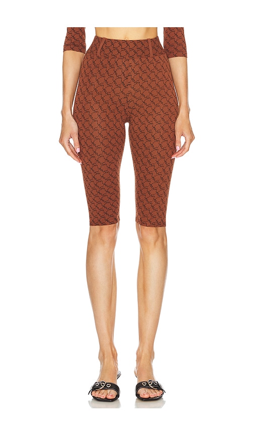 Miaou Harley Capri in Brown Monogram | REVOLVE