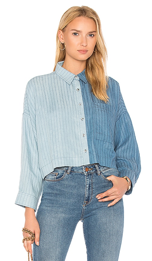 Mara Hoffman Inez Button Down in Denim | REVOLVE