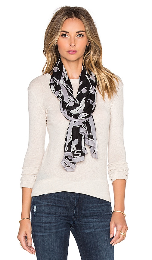 Marc by Marc Jacobs Dotty Laurel Scarf in Black Multi | REVOLVE