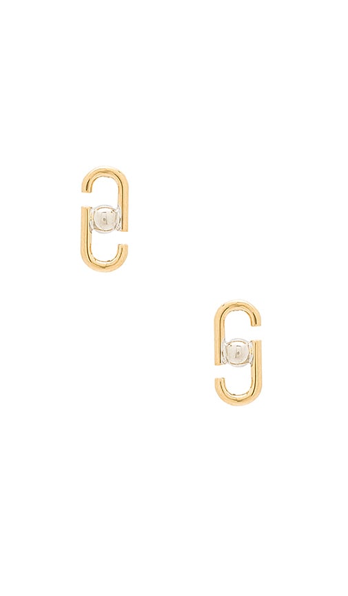 Marc Jacobs Icon Stud Earrings in Gold Multi | REVOLVE