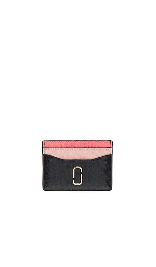Marc Jacobs Card Case in Black & Rose | REVOLVE