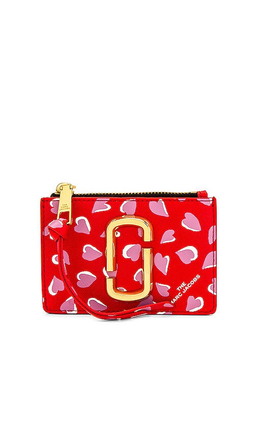 Marc Jacobs Top Zip Multi Wallet in Geranium Pink Multi | REVOLVE