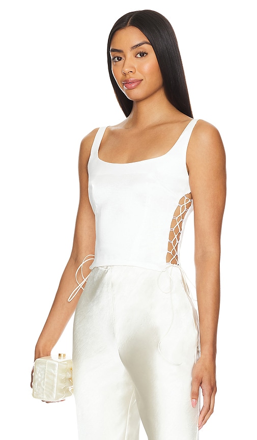 MISCREANTS Devon Top in Ivory | REVOLVE